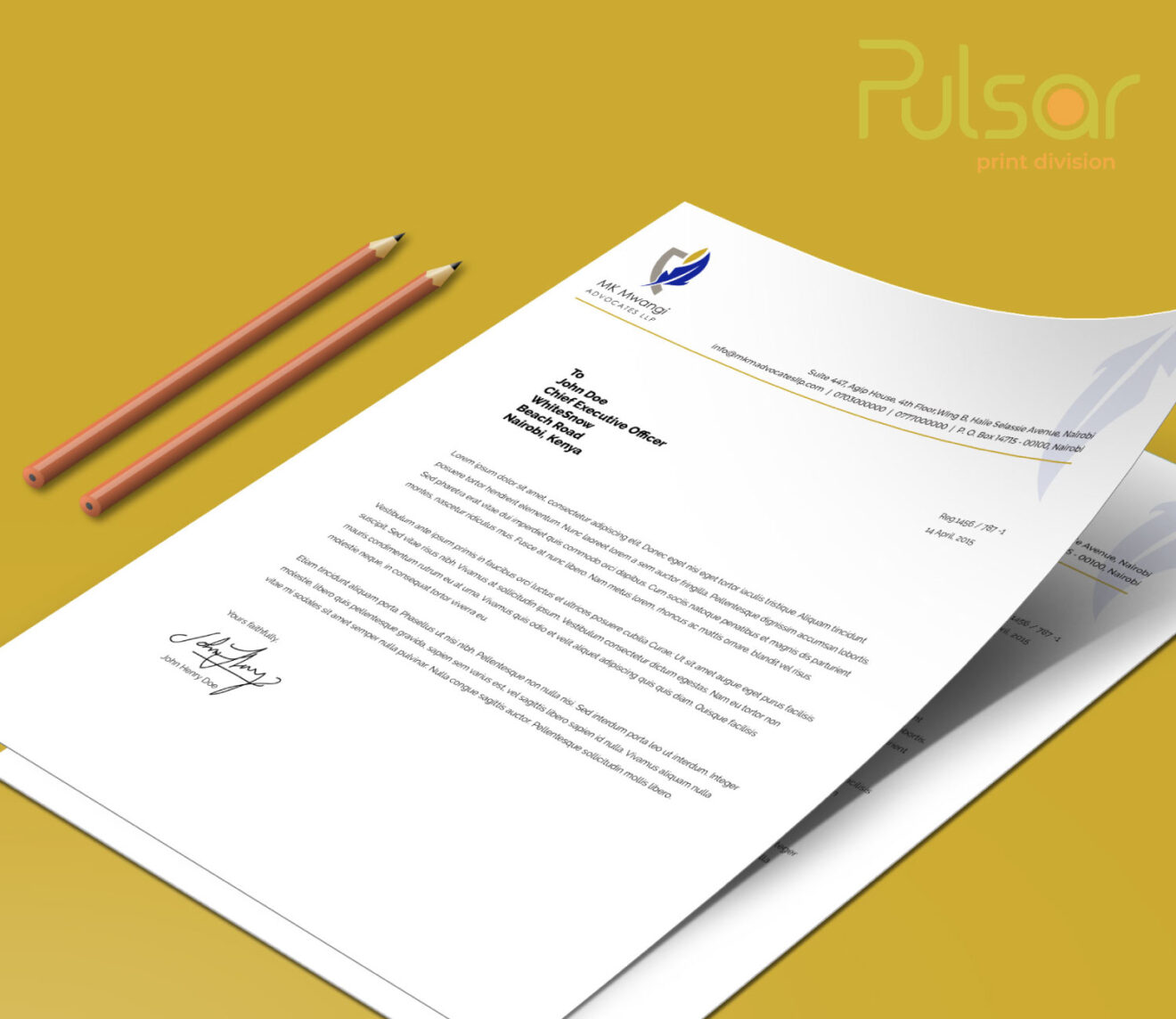 Company Letterhead Printing: Order Online | Nairobi, Kenya