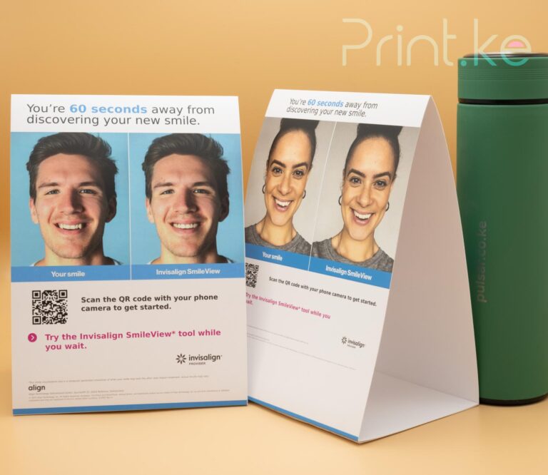 Tent Card Printing & Design for Hotels, Lobbies, Nairobi, KE
